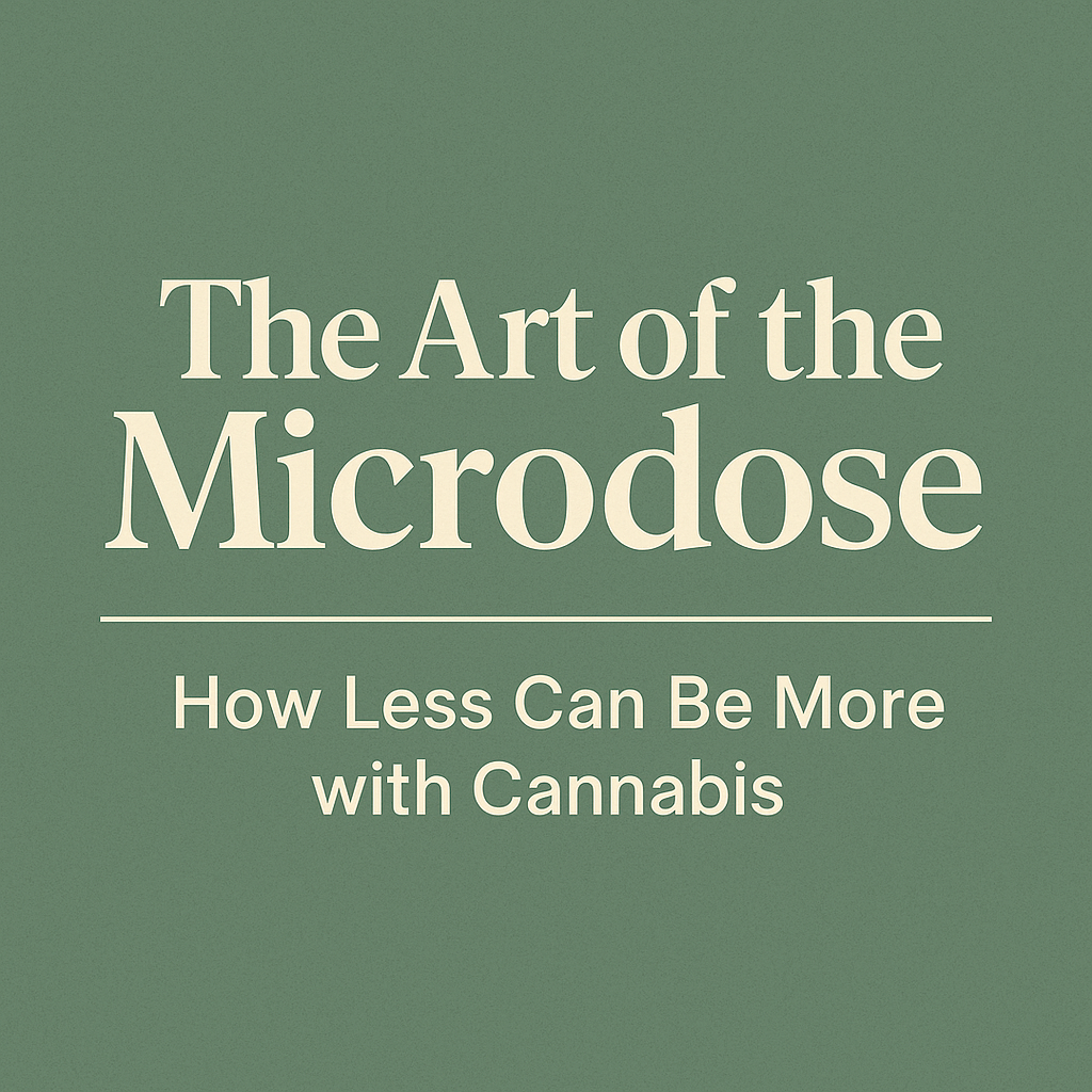 The Art of the Microdose: How Less Can Be More with Cannabis ...